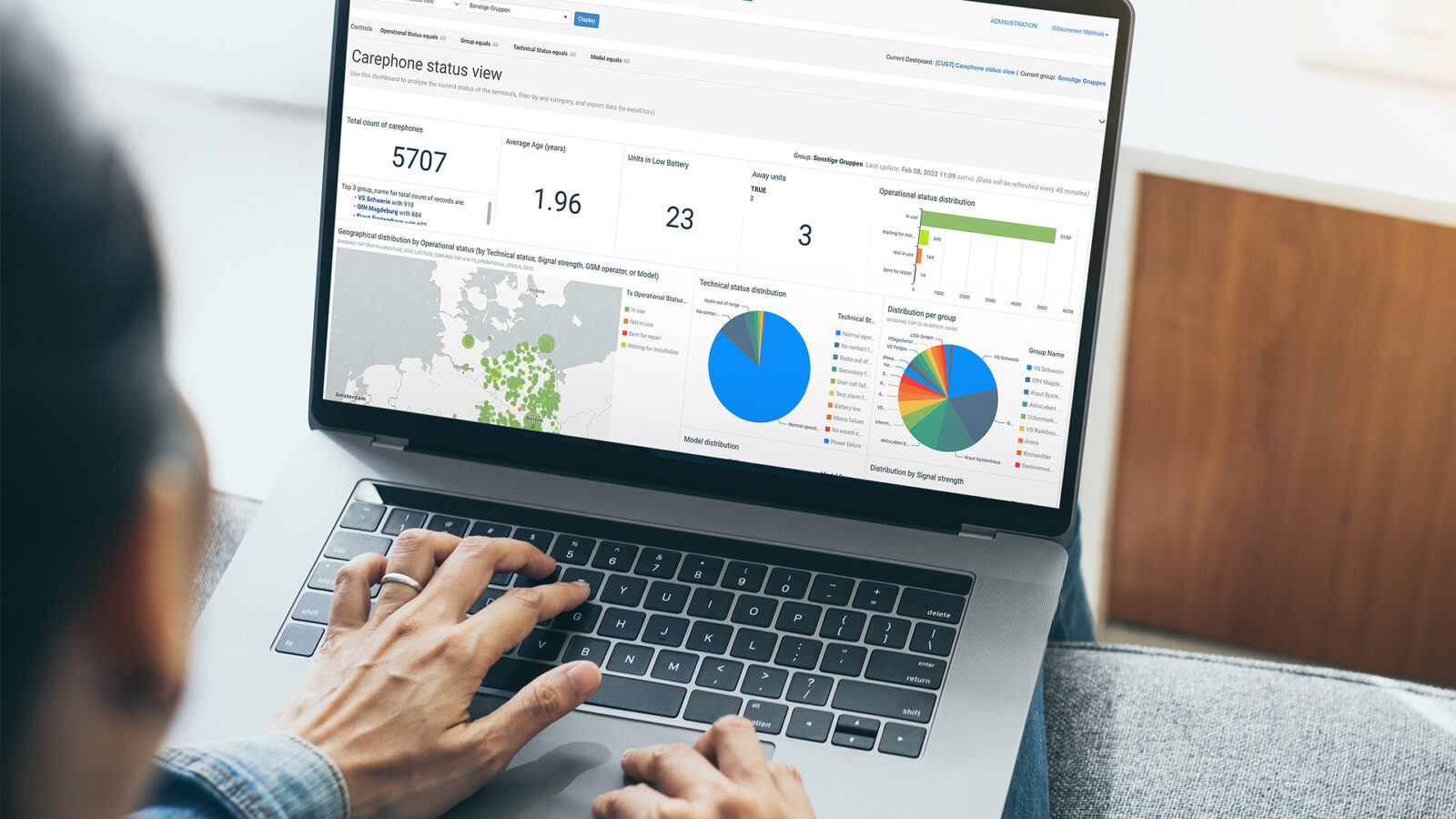 BI-DASHBOARD - Legrand Care Deutschland